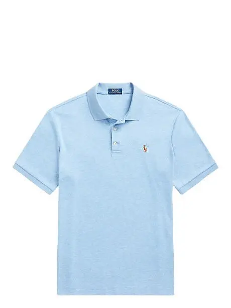 Polo Ralph Lauren Polo Short-sleeve Cotton Polo Shirt Xxl - Blue Htr
