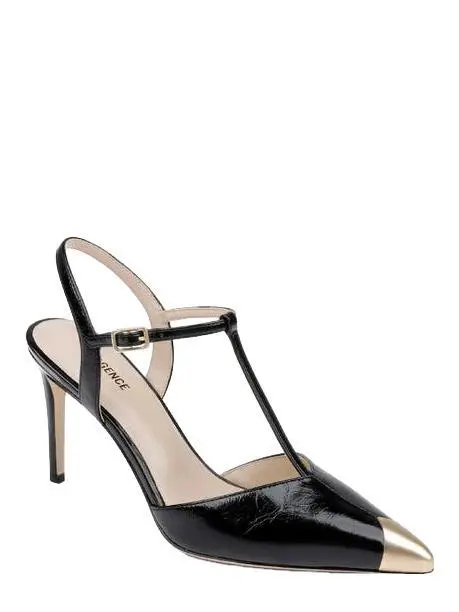L'Agence Kaveh Ankle Strap Sandal - Black Patent