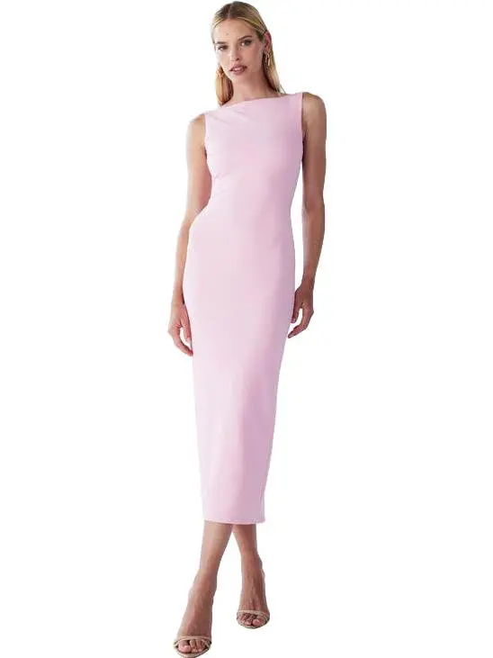 BWLDR Shian Midi Dress - Pale Pink