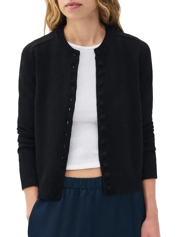 Rag & Bone Wallace Crewneck Cardigan - Black