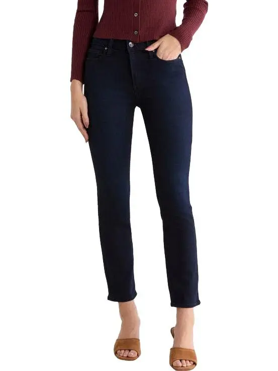 Paige Cindy High-waist Ankle Straight-leg Jeans - Thames
