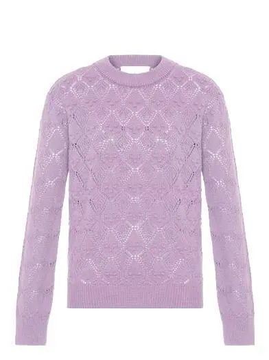 THEO THE LABEL Ersa Argyle Pullover - Ivory