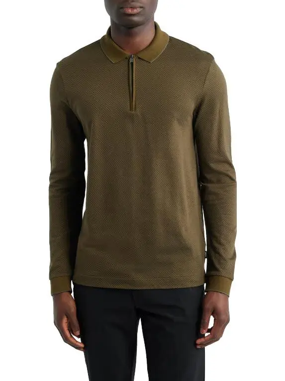 BOSS Slim-fitting Cotton Sweater - Green