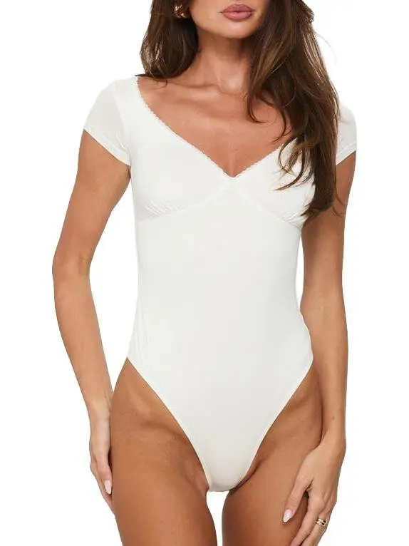 Princess Polly Loveydove Bodysuit - White