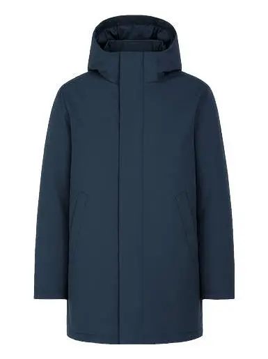 QUARTZ CO. Austin Hooded Insulated Winter Jacket - True Navy