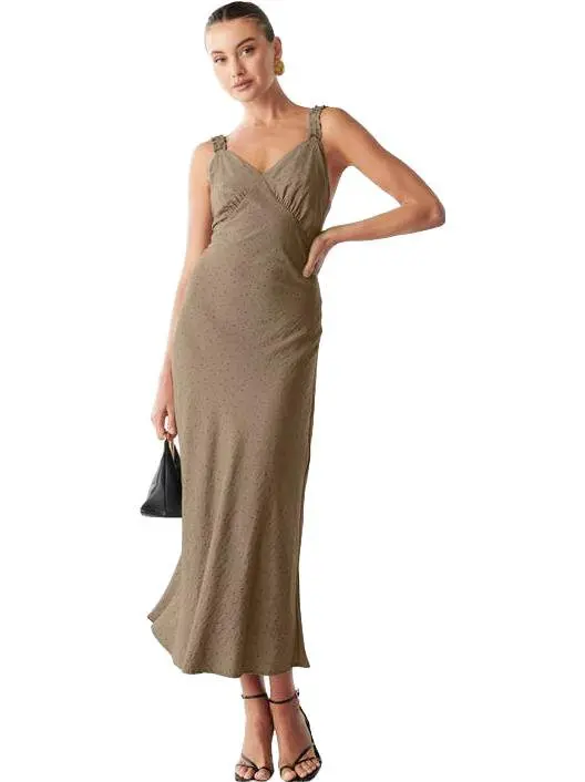 ST MRLO Tide Midi Dress - Brown Spot
