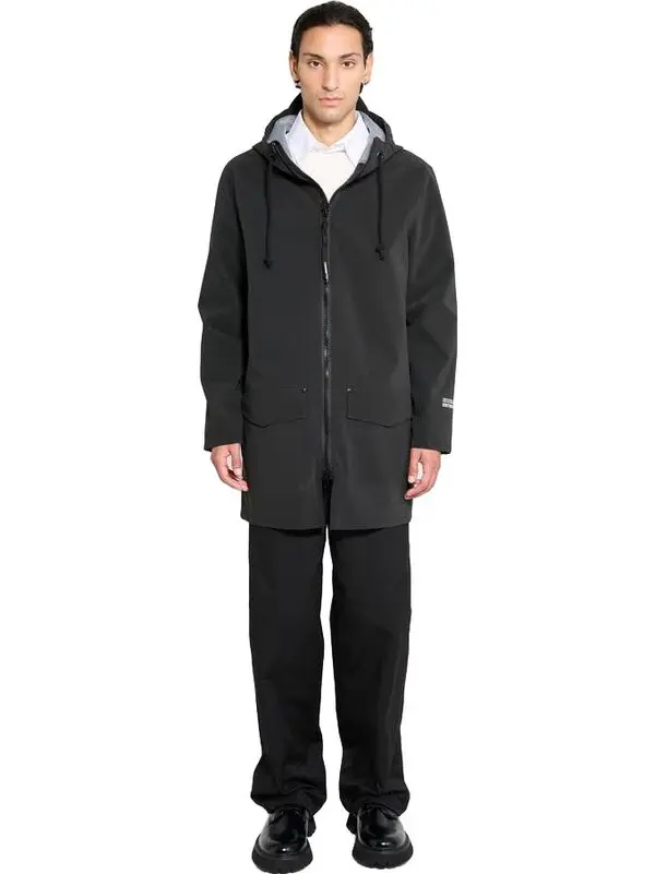 Stutterheim Stockholm Patch Raincoat - Black