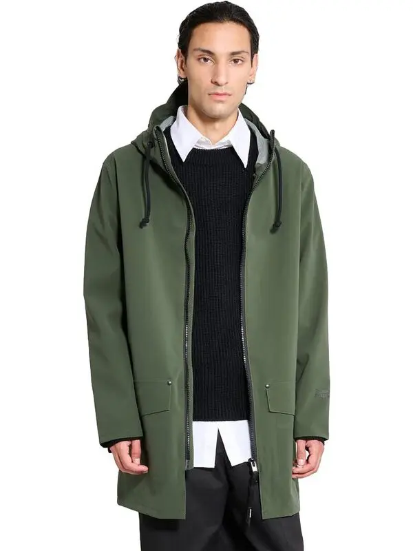 Stutterheim Stockholm Patch Raincoat - Green