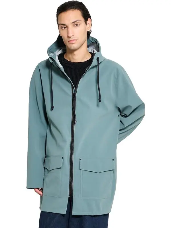 Stutterheim Stockholm Patch Raincoat - Moon Rock