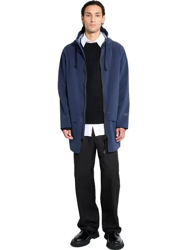 Stutterheim Stockholm Patch Raincoat - Navy