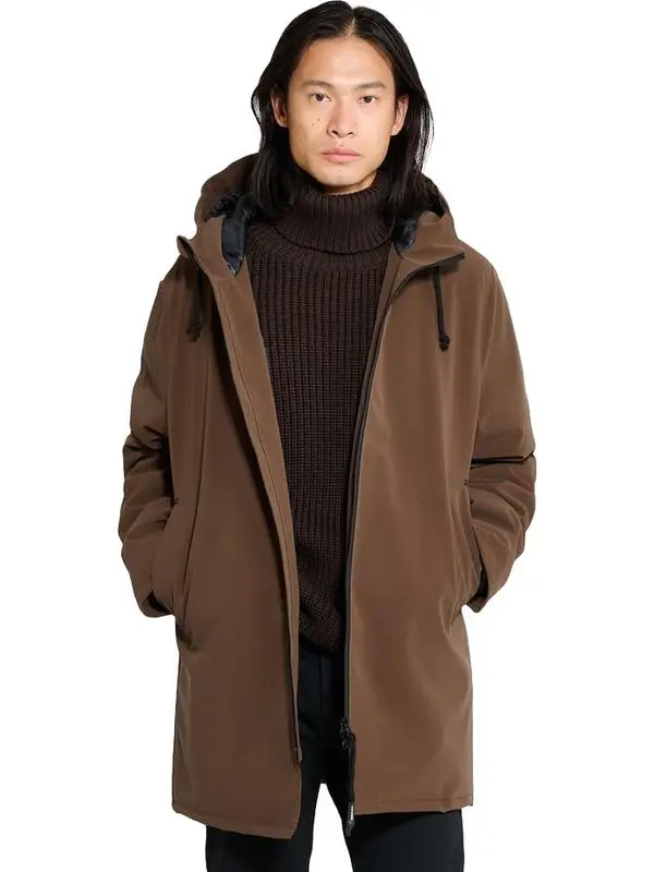 Stutterheim Stockholm Winter Matte Coat - Dark Brown