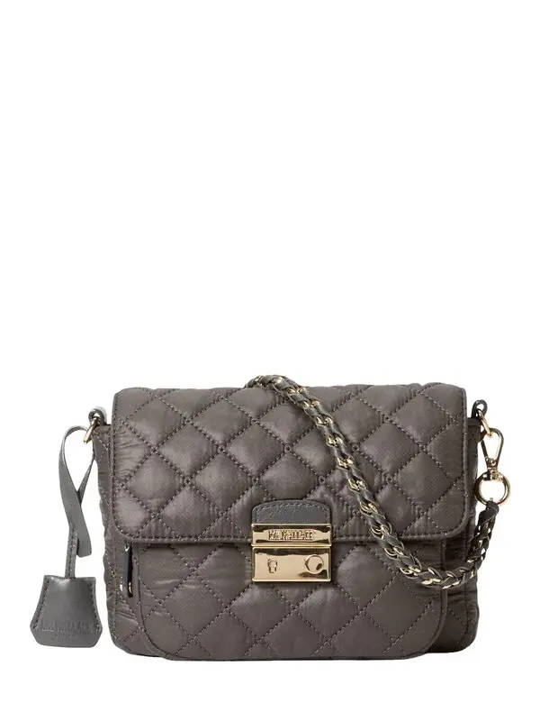 Mz Wallace Large Crosby Quilted Nylon Crossbody Bag - Magnet