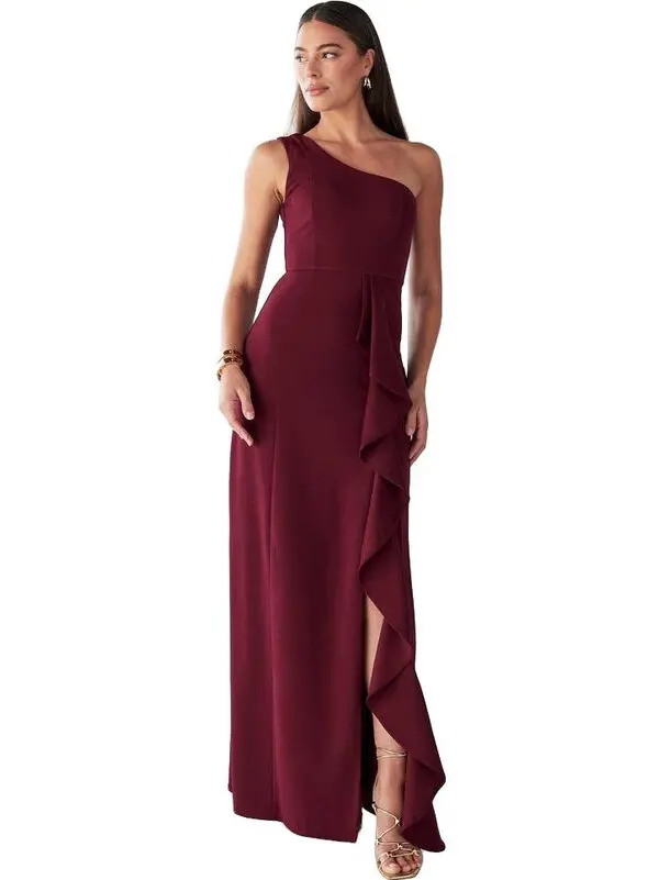 BWLDR Catia Maxi Dress - Burgundy
