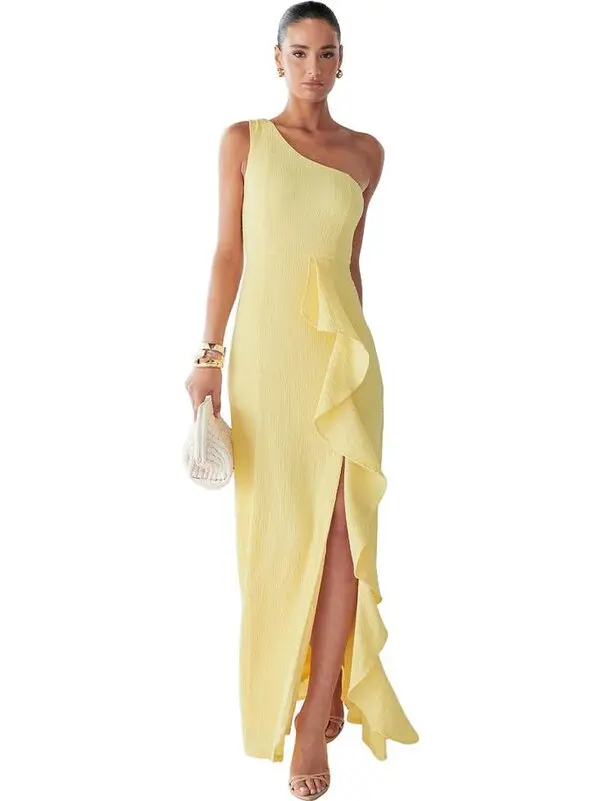BWLDR Catia Maxi Dress - Lemon