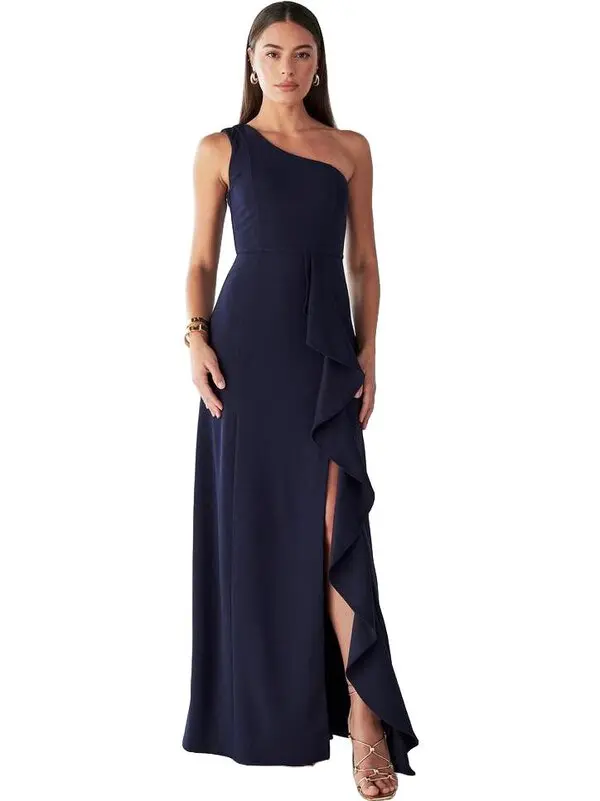 BWLDR Catia Maxi Dress - Navy Blue