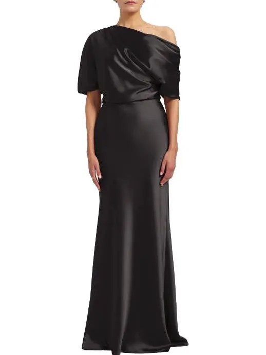 Amsale The Slouch Gown - Black