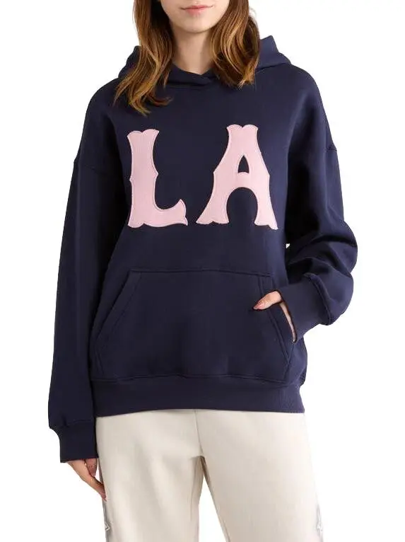 PACSUN Cotton-blend Hoodie - Navy