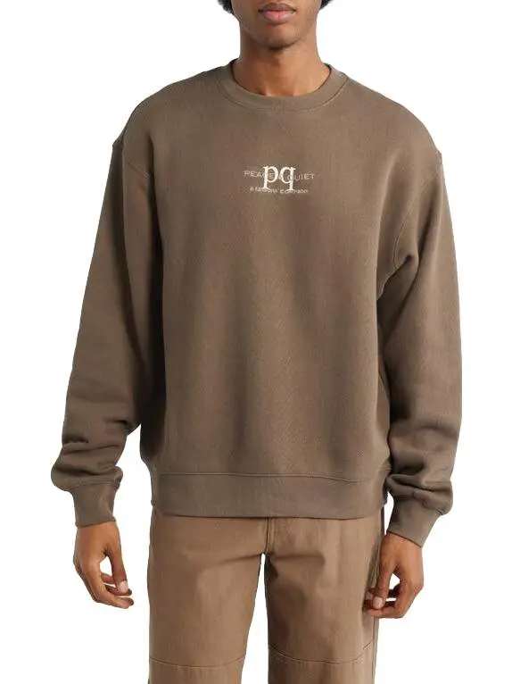 MUSEUM OF PEACE & QUIET Leisure Co. Graphic Sweatshirt - Brown