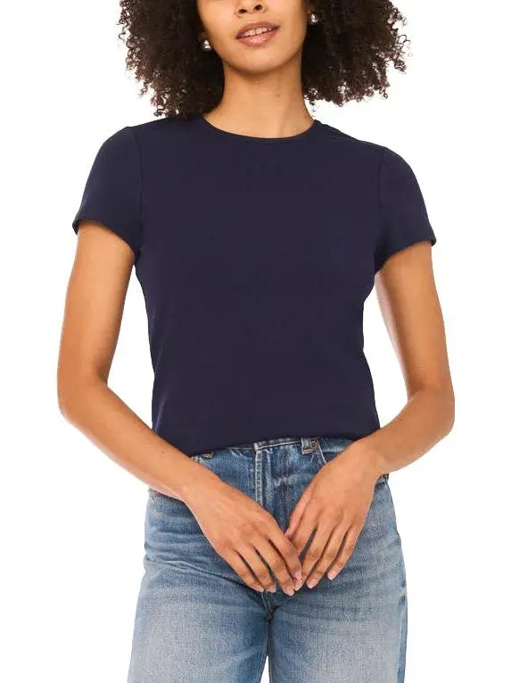 Vince Camuto Keyhole Back T-shirt - Classic Navy