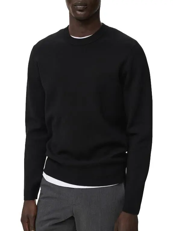 Mango Regular Fit Crewneck Sweater - Black