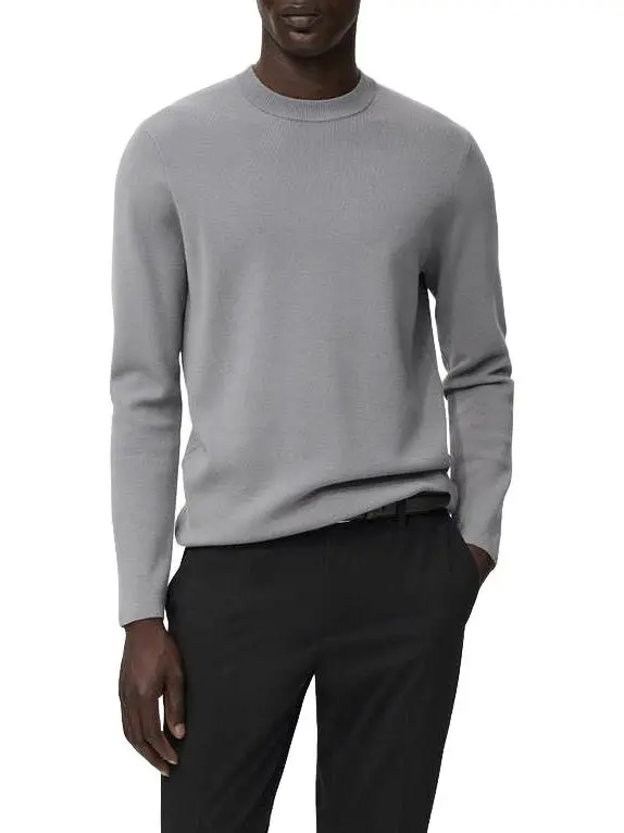 Mango Regular Fit Crewneck Sweater - Grey