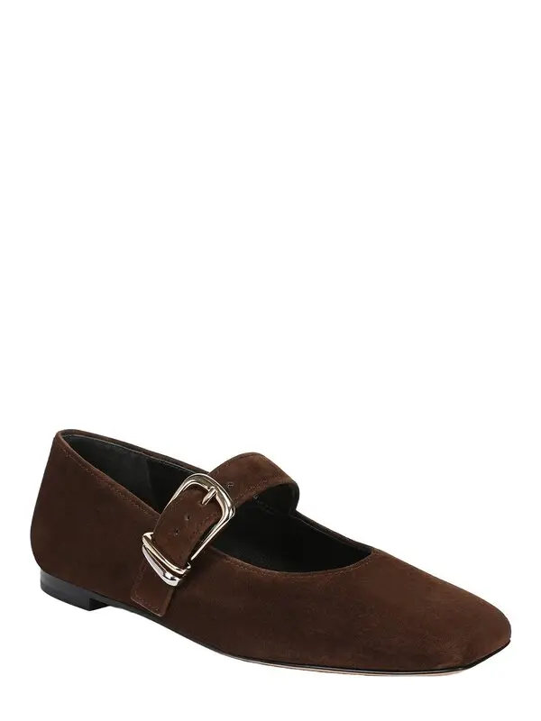 Vince Daniela Mary Jane Flat - Clove Suede