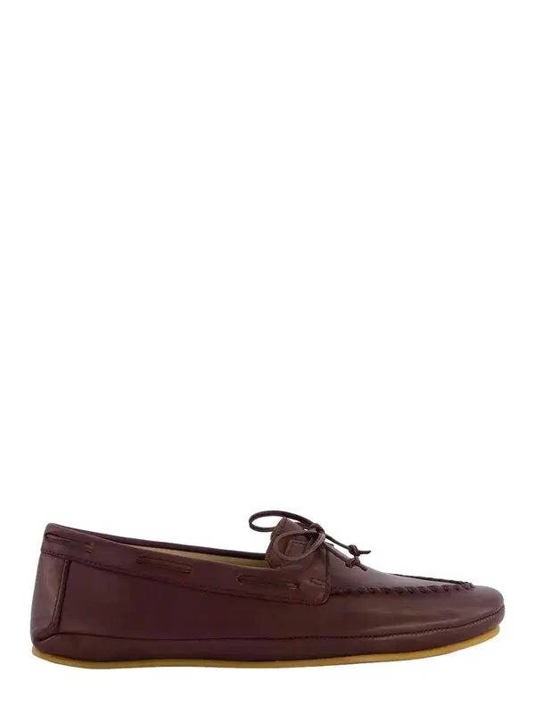 Le Monde Beryl Leather Moccasins - Red