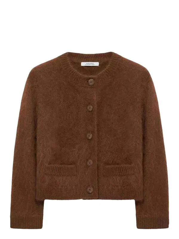 Dorothee Schumacher Fluffy Statements Pocket Button Cardigan - Brown
