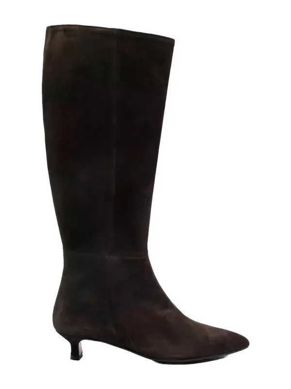 L'ARIANNA 35mm Pointed Toe Boots - Brown