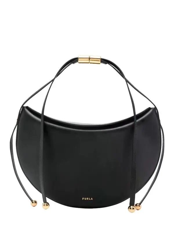 Furla Calf Leather Shoulder Bag - Black