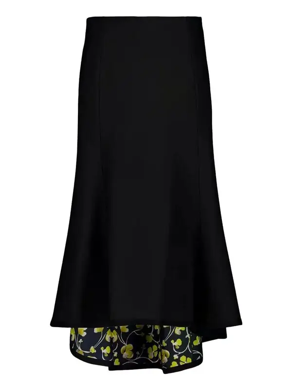 La DoubleJ Zip-fastening Midi Skirt - Black