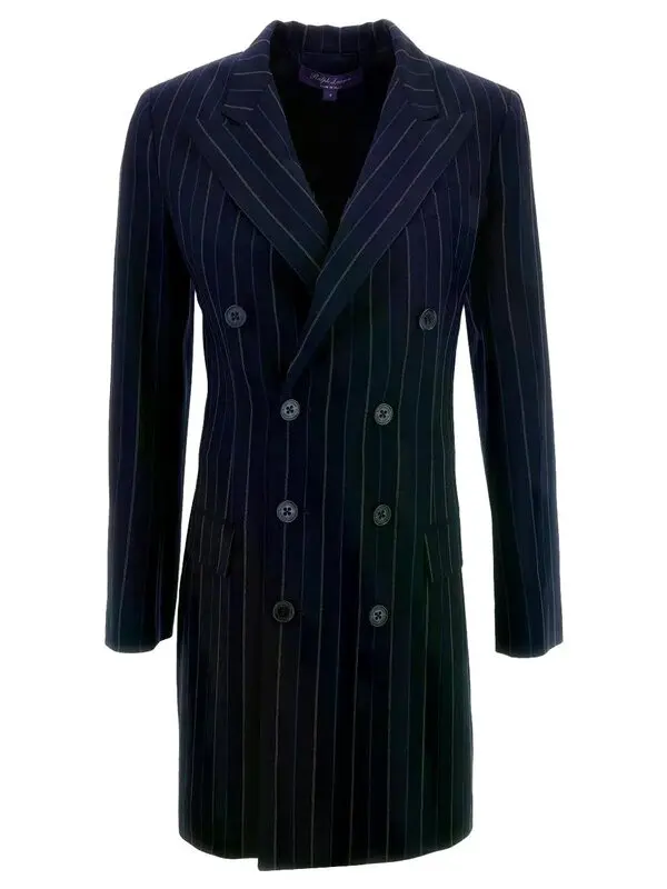 Ralph Lauren Camden Pinstripe Mini Dress - Blue