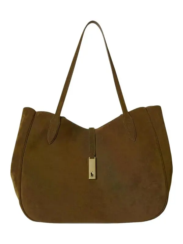 Polo Ralph Lauren Suede Tote Bag - Brown