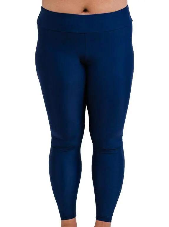 CALYPSA Long Swim Leggings - Navy