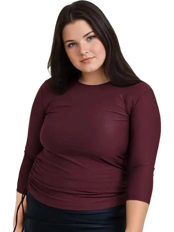 CALYPSA Margaux Swim Top - Wine