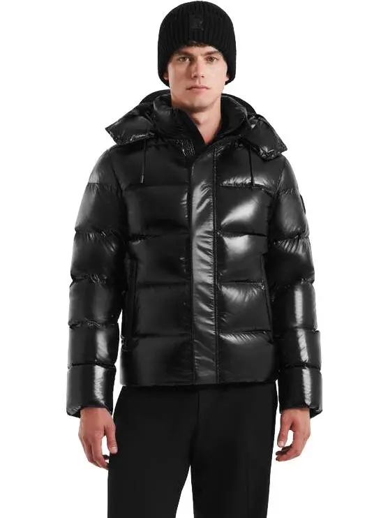 Rudsak Joel Glossy Down Puffer Jacket - Black