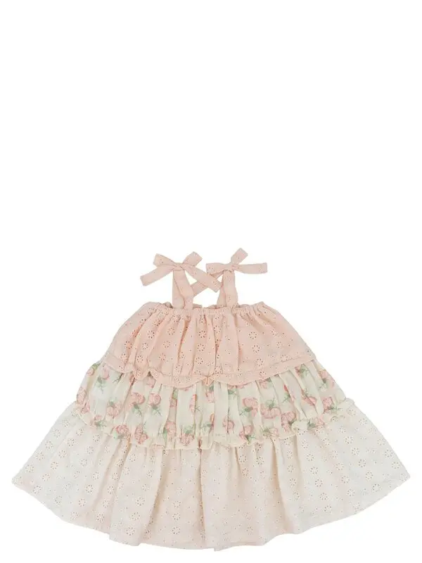 WILD WAWA Amber Tiered Dress - Pink Rose