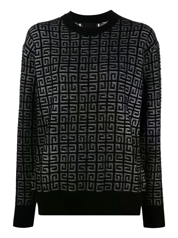 Givenchy 4g Jacquard-knit Jumper - Black
