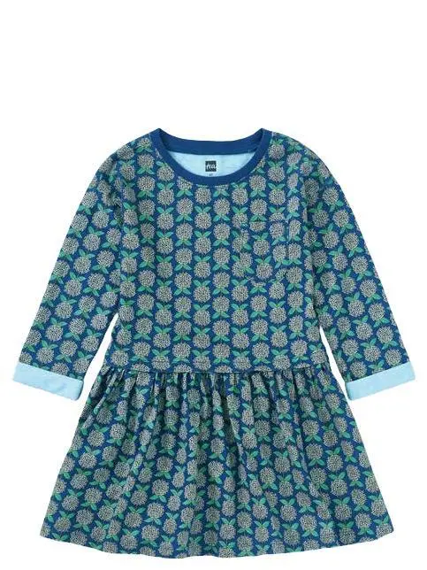 TEA COLLECTION Printed Pocket Play Dress - Hydrangeas