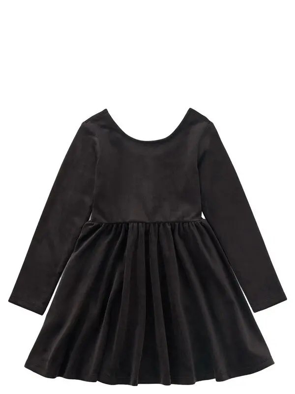TEA COLLECTION Velour Ballet Dress - Jet Black