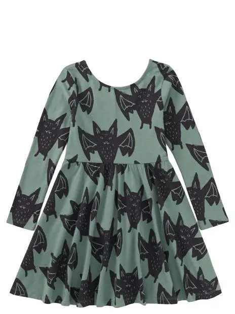 TEA COLLECTION Printed Ballet Dress - Fly By Night Bats