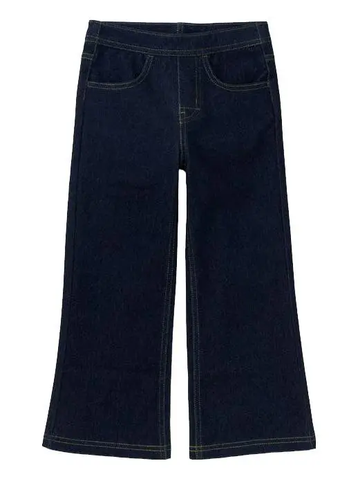 TEA COLLECTION Knit Denim Flare Pants - Dark Wash