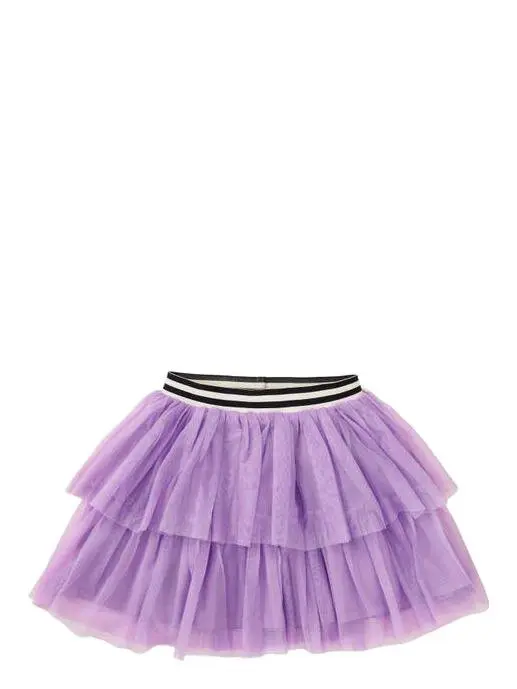 TEA COLLECTION Tiered Tulle Skirt - Sheer Lilac