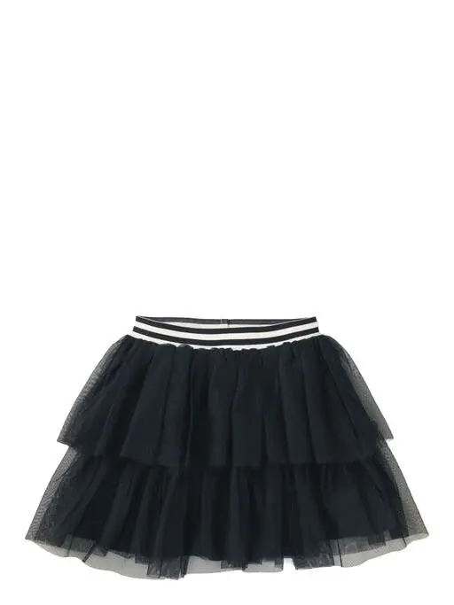 TEA COLLECTION Tiered Tulle Skirt - Jet Black