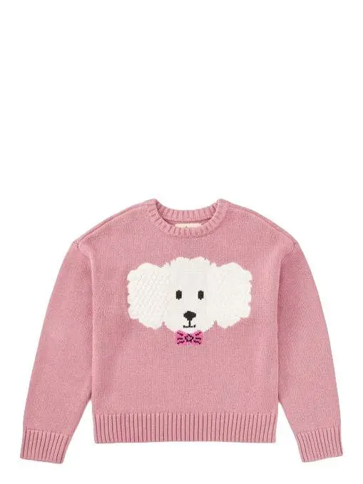 TEA COLLECTION Puppy Sweater - Hydrangea