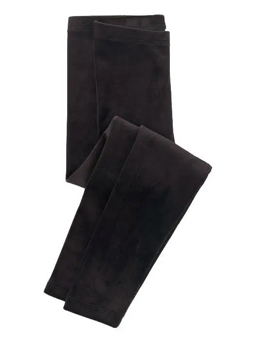 TEA COLLECTION Velour Leggings - Jet Black