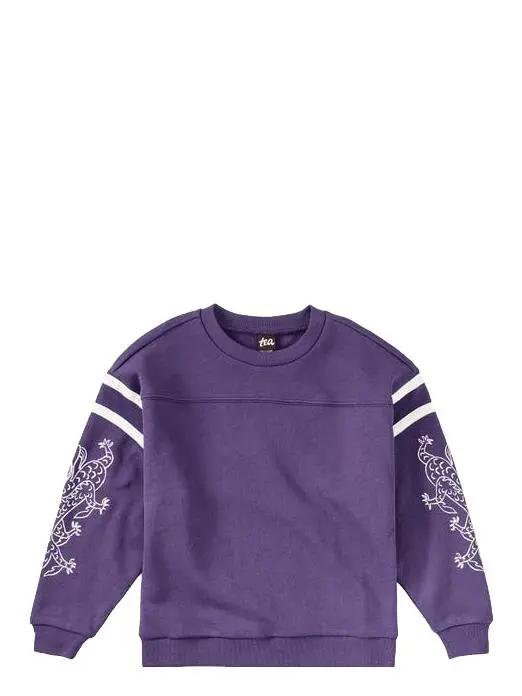 TEA COLLECTION Sporty Dragon Sleeve Popover - Ultraviolet