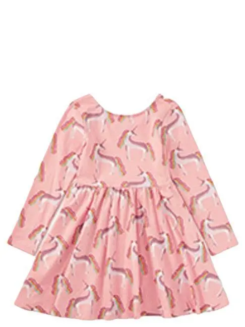 TEA COLLECTION Printed Ballet Dress - Rainbow Unicorn