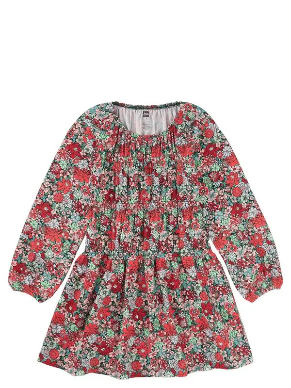 TEA COLLECTION Smocked Blouson Dress - Suzhou Garden Floral