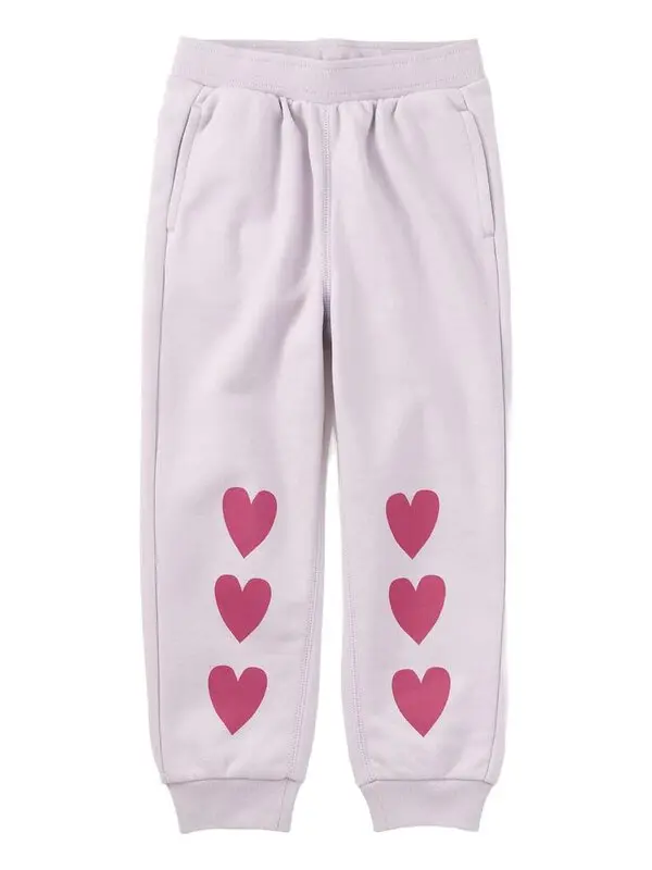 TEA COLLECTION Heart Print Joggers - Urchin Purple